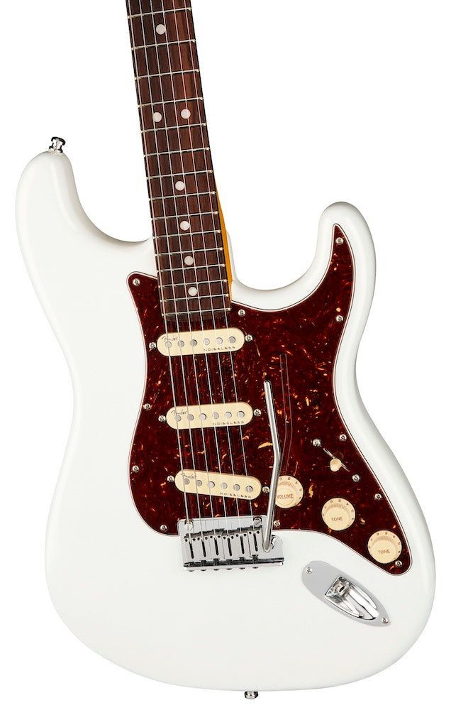 Fender Arctic Pearl American Ultra Stratocaster with Hardshell Case ...