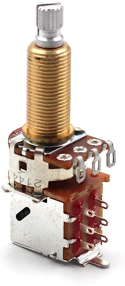 Bourns 500K Push/Pull Audio Taper Long Split Shaft Potentiometer – Twin ...