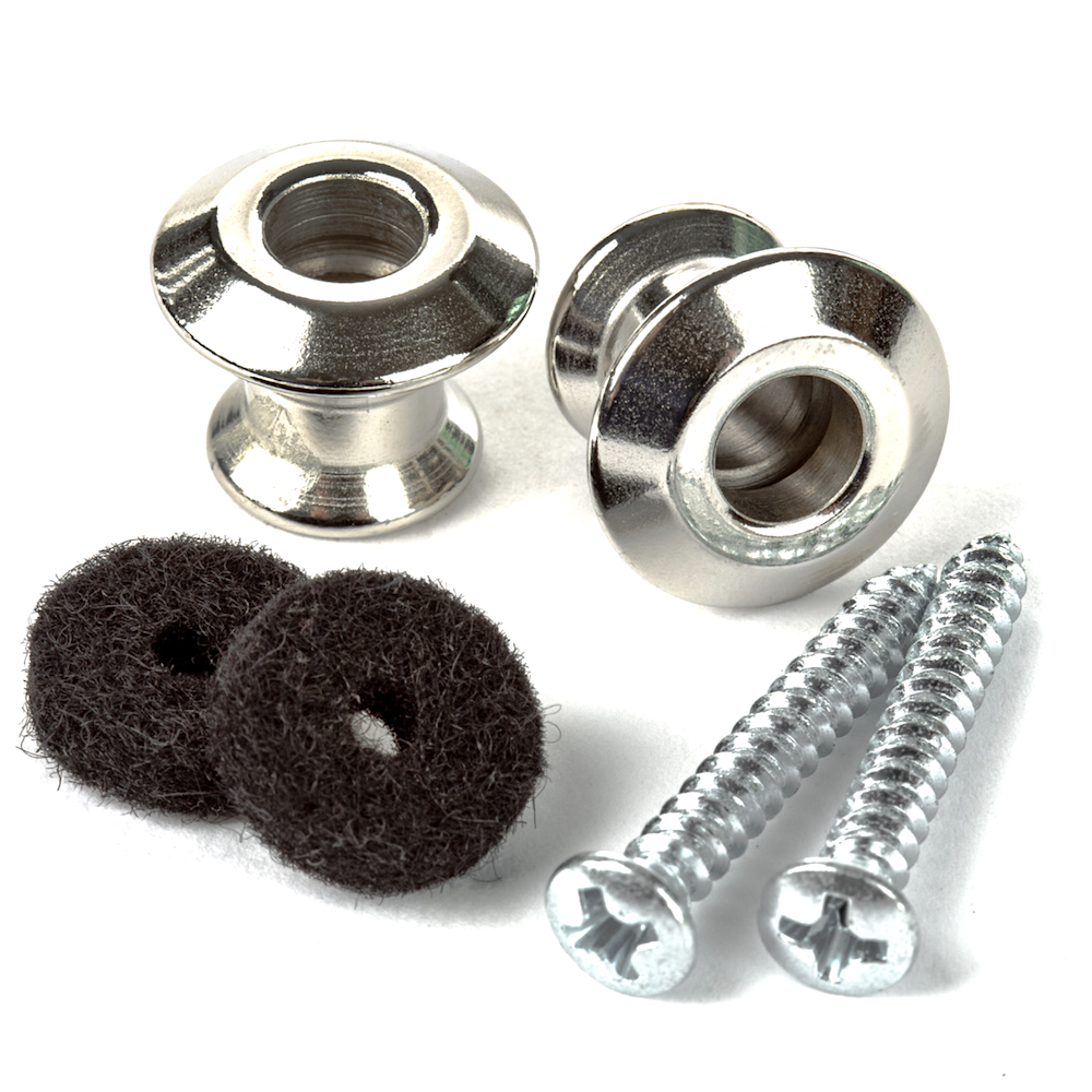 Dunlop Dual Design Nickel Strap Button Set – Twin Town Guitars
