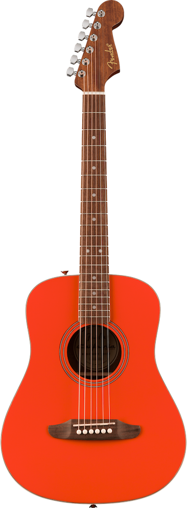 Fender California Standard Fiesta Red Redondo Mini Acoustic Guitar wit ...