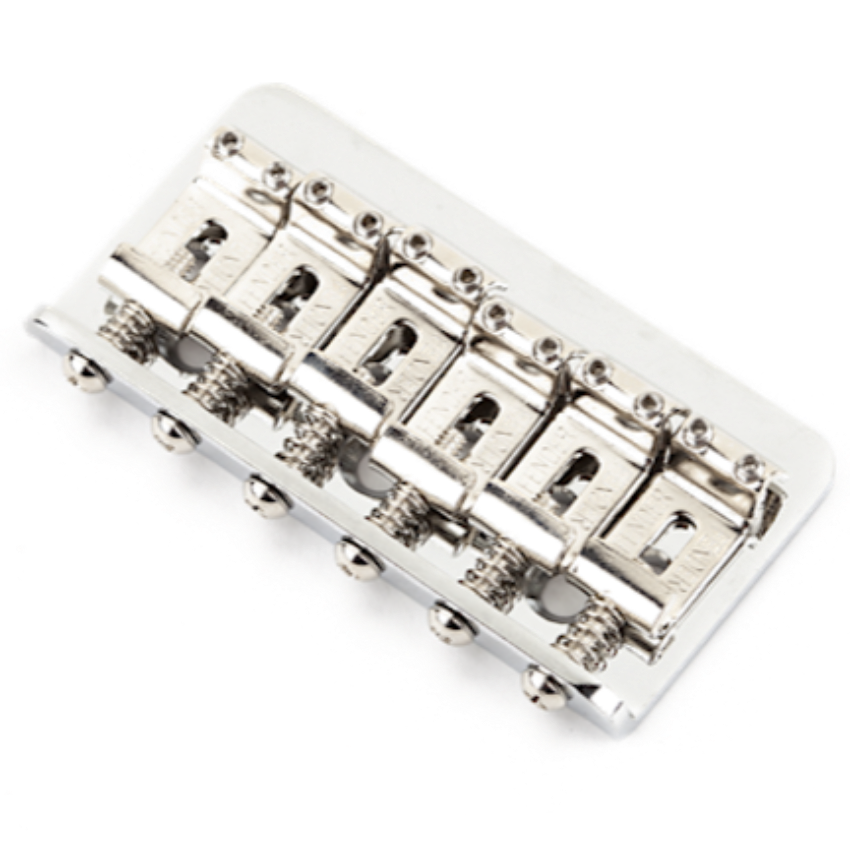 Fender Chrome Hardtail Classic Series 6-Saddle Guitar Bridge – Twin ...
