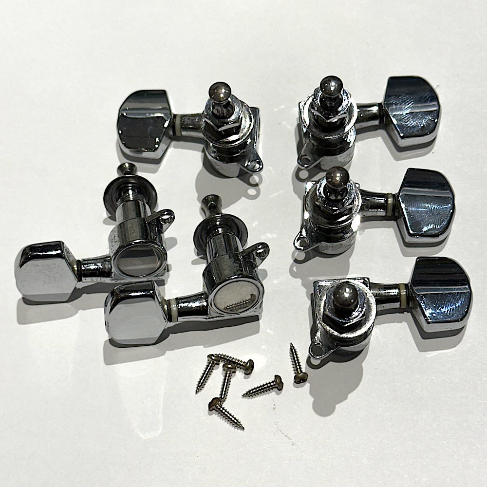 Gotoh 3+3 Chrome Tuning Machines USED – Twin Town Guitars