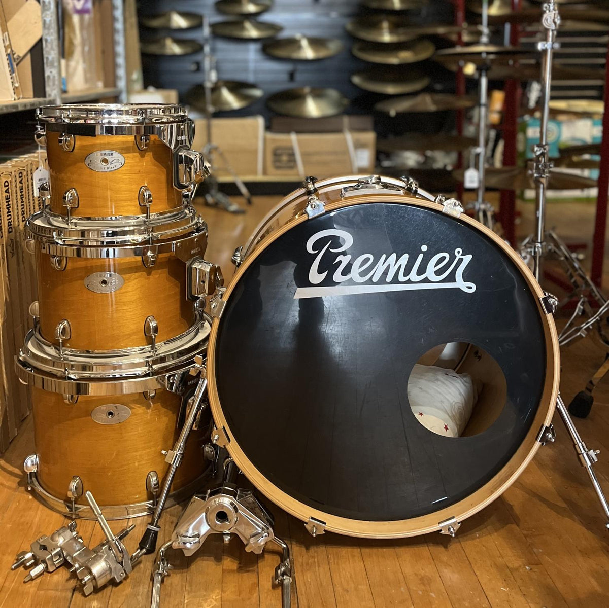 Premier Artist Birch 4pc Natural Made in UK w/ Hard Cases USED - *LOCA ...