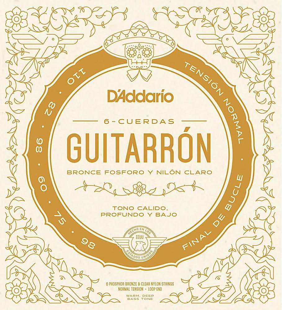 D'Addario MG10N Guitarron Phosphor Bronze/Nylon Normal Tension Strings ...