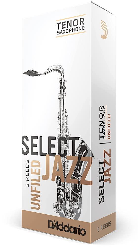 D'Addario Select Jazz RRS05TSX4S Unfiled #4 Soft Tenor Saxophone Reeds ...