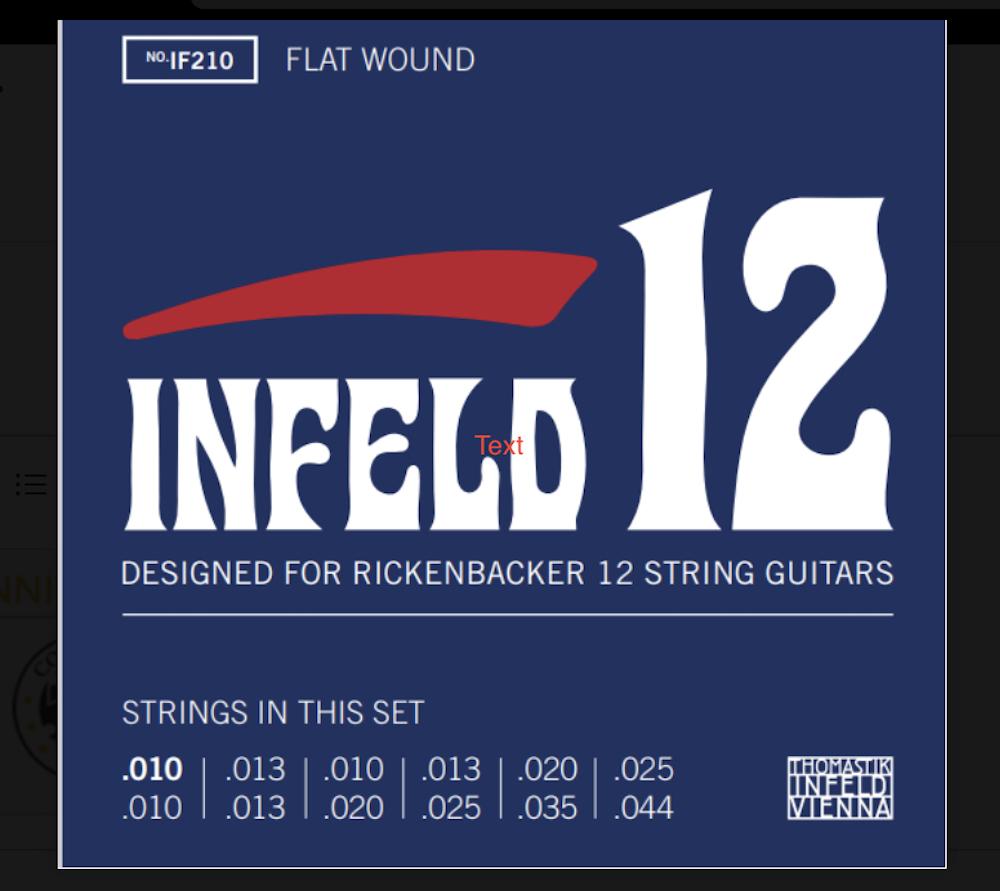 Infeld 12-String Electric Guitar Set Nickel Flat Wound – Twin Town Guitars