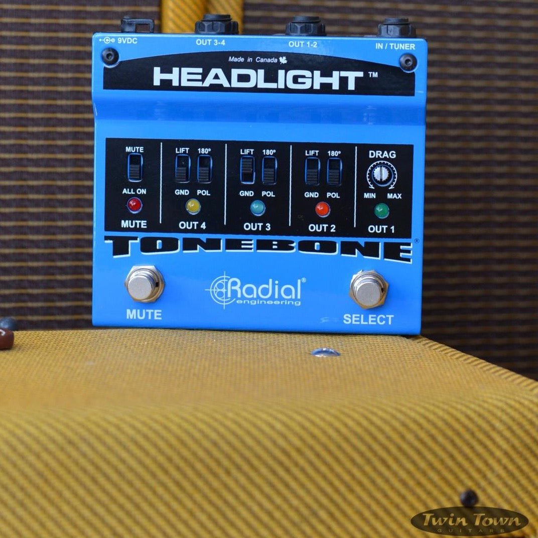 Radial Engineering Headlight Amplifier Selector Pedal – Twin Town Guitars
