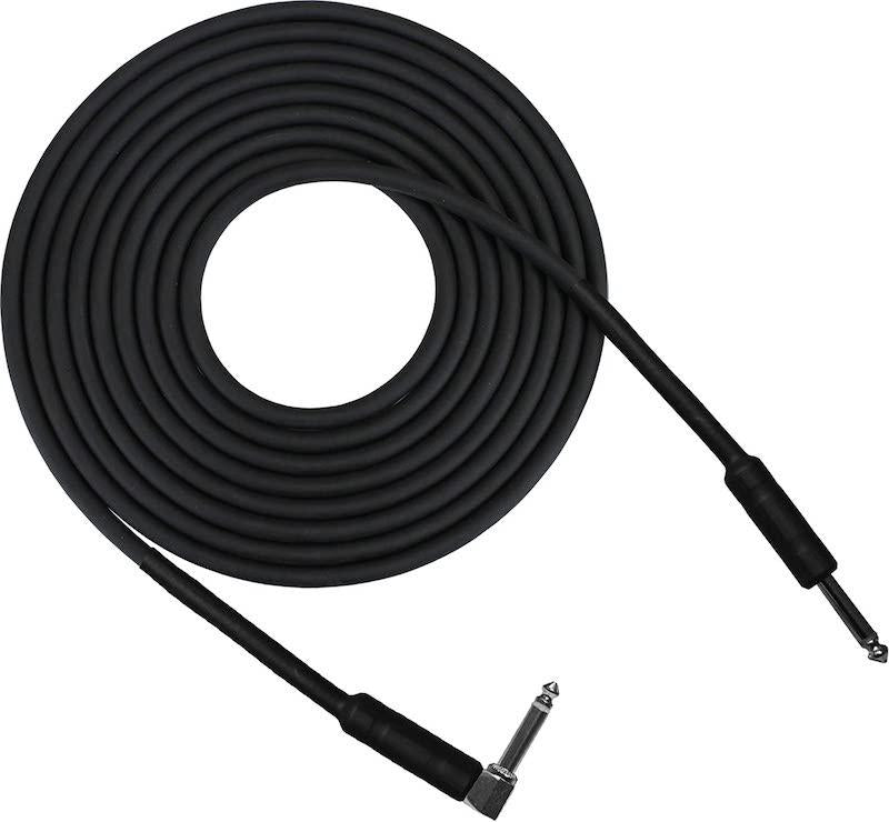 RapcoHorizon CLOTH-10PR.BLK-I 10' Black Cloth Instrument Cable – Twin ...