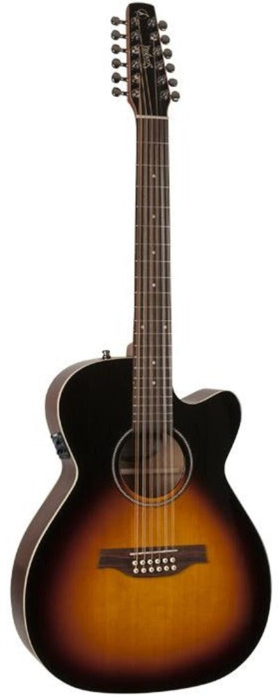 Seagull S12 CW GT Presys II Sunburst 12-String Acoustic Electric Guita ...